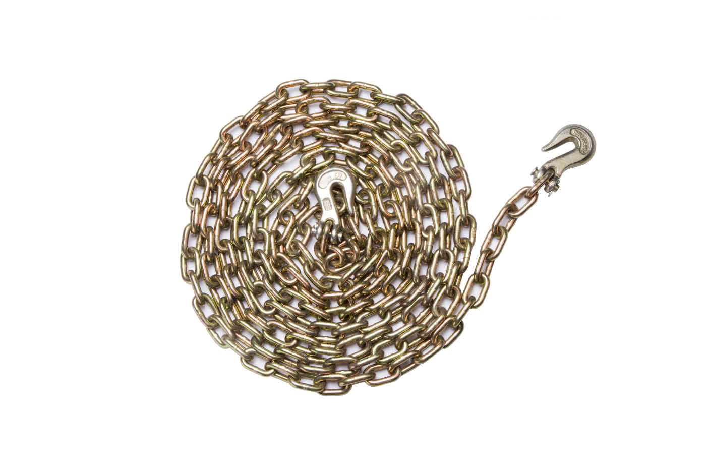 AC Group 3/8 in. x 25 ft. Grade 70 Yellow Zinc Plated Steel Heavy Duty ...