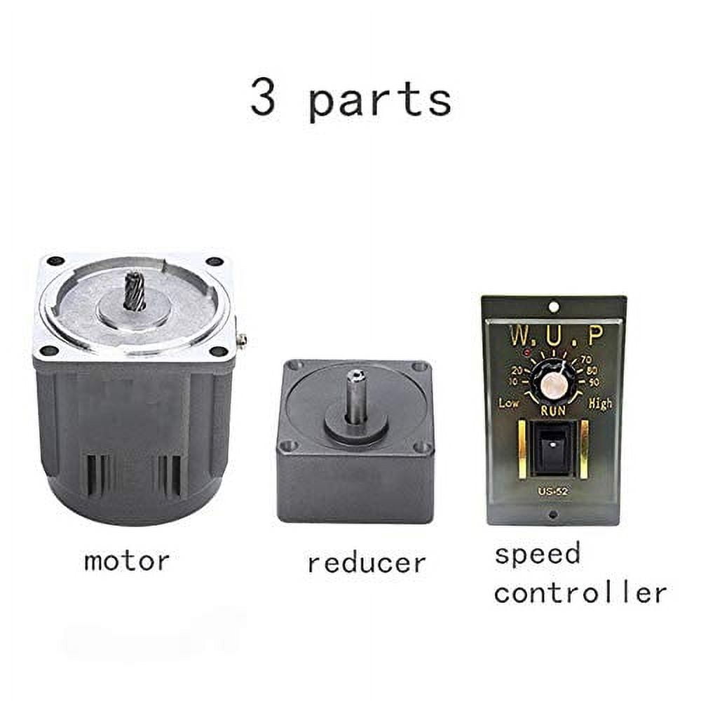 AC High Torque Motor,110V 90W AC Gear Motor Electric Single-Phase Motor ...
