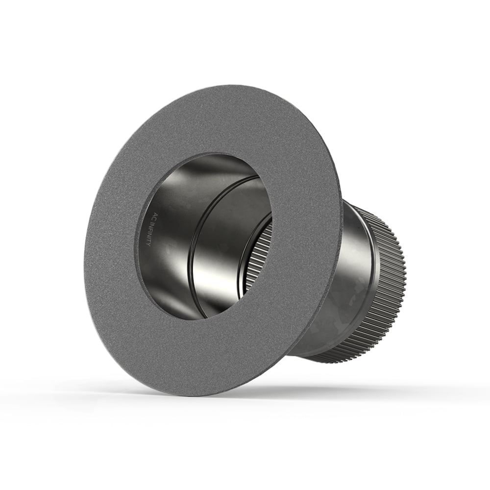 AC Infinity 4" Ducting Take-Off Collar, Galvanized Steel Inlet Flange ...