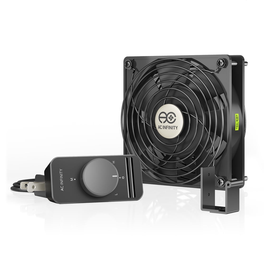 AC Infinity AXIAL S1225, Muffin Box Fan with Speed Controller 115V AC ...
