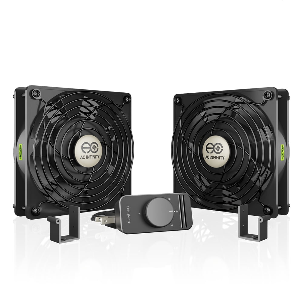 AC Infinity AXIAL S1225D, Dual 120mm Muffin Fan with Controller, Room ...
