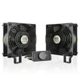 AC Infinity AXIAL S1238D, Dual 120mm Fan with Controller, for Doorway ...