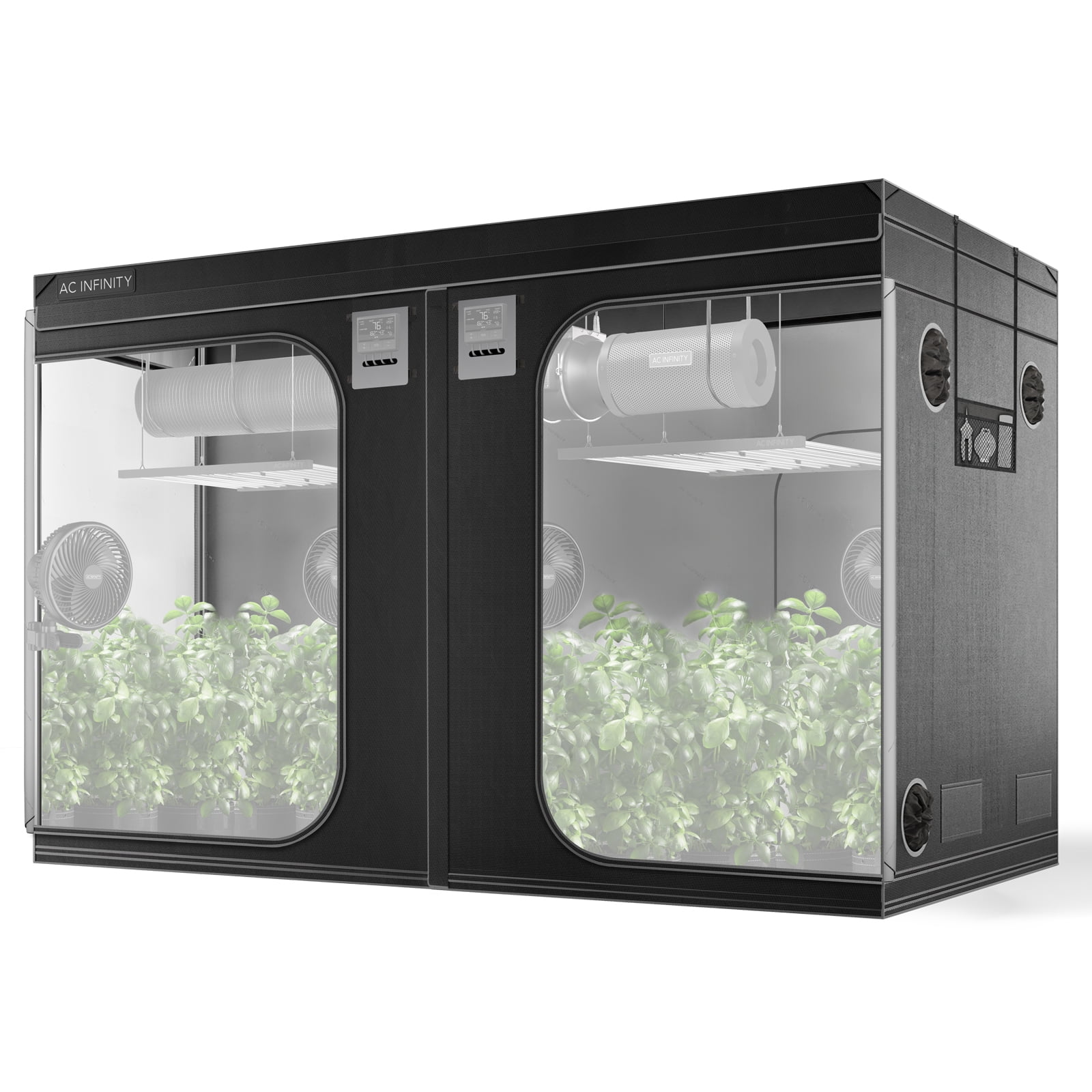 AC Infinity CLOUDLAB 811 Advance Grow Tent, 120"x120"x80" Thickest 1 in ...