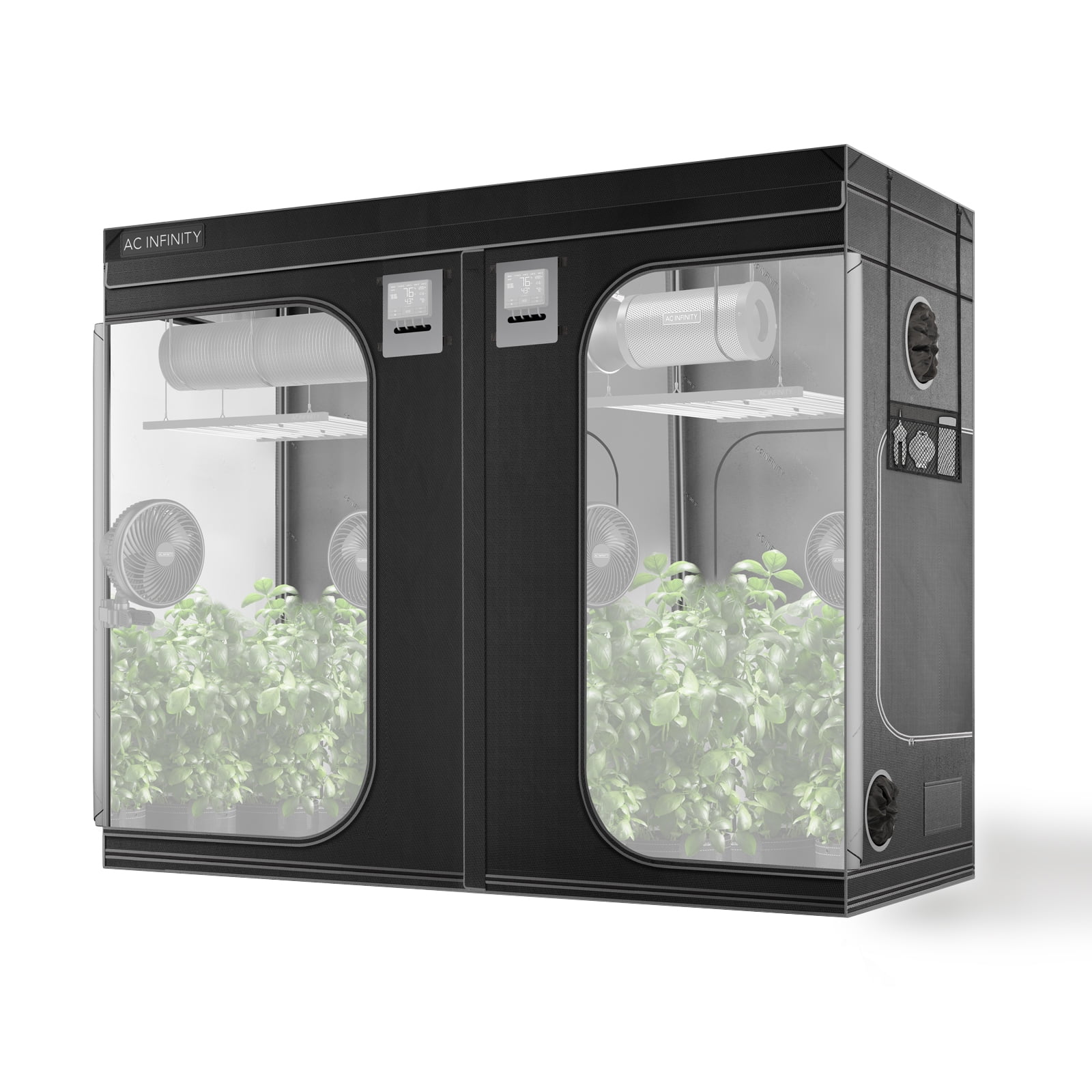 AC Infinity CLOUDLAB 894 Advance Grow Tent, 96”x48”x80” Thickest 1 in ...