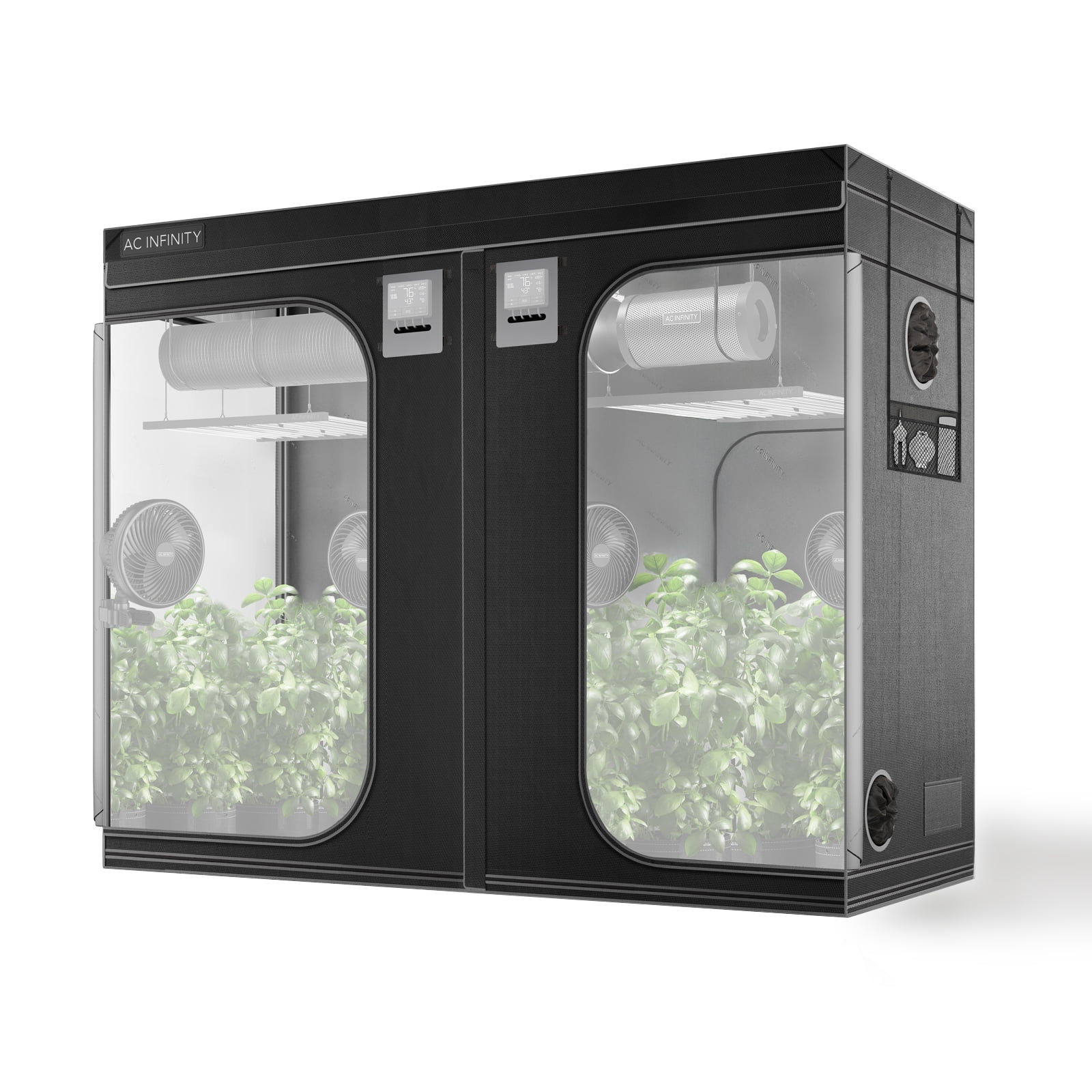 AC Infinity CLOUDLAB 894 Grow Tent, 96”x48”x80”, 2000D Canvas, 1 in ...