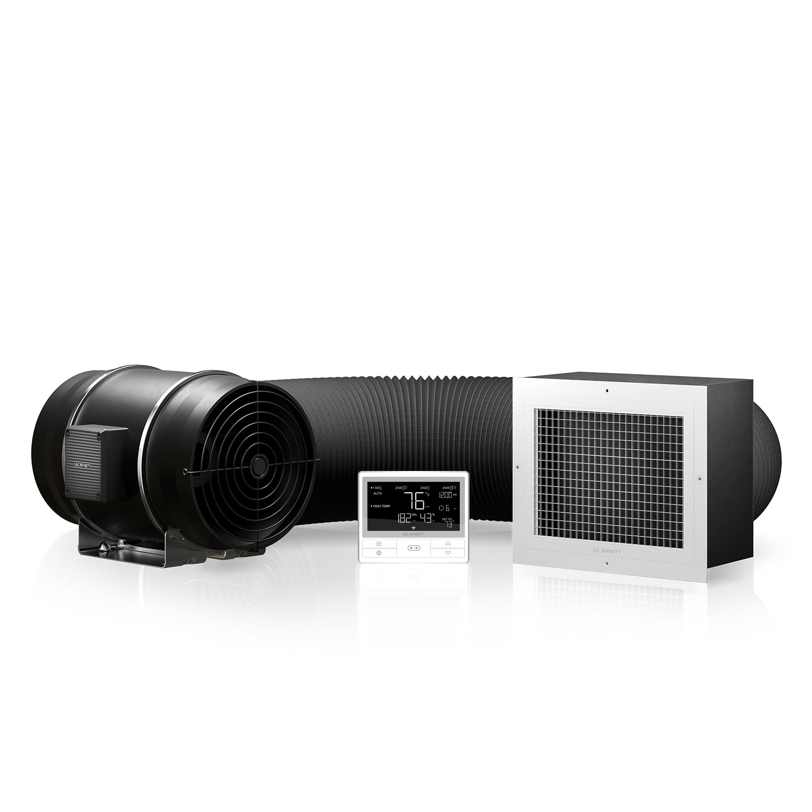 AC Infinity CLOUDWAY T10, 1200 CFM Attic Fan with Thermostat, WiFi App ...