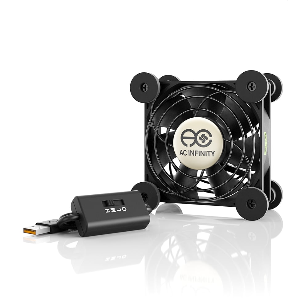 AC Infinity MULTIFAN S1, Quiet 80mm USB Fan, UL-Certified for Receiver ...