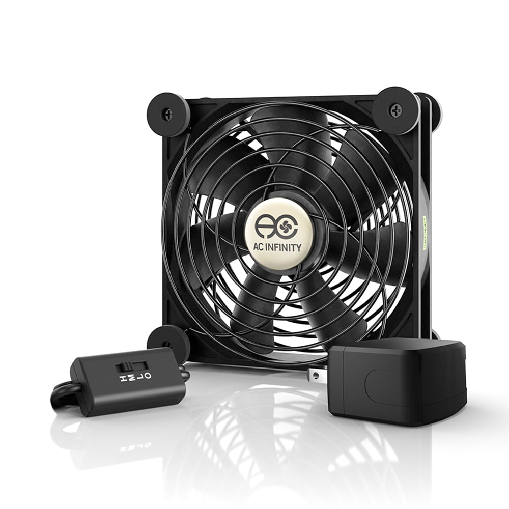 AC Infinity Quiet 120mm AC-Powered Fan, Speed Control, Receiver DVR ...