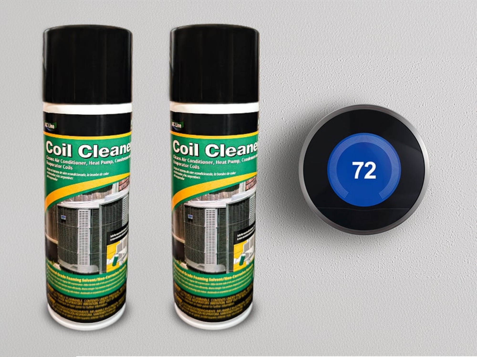 AC Line Foam AC Coil Cleaner Spray No Rinse Formula for Evaporators ...