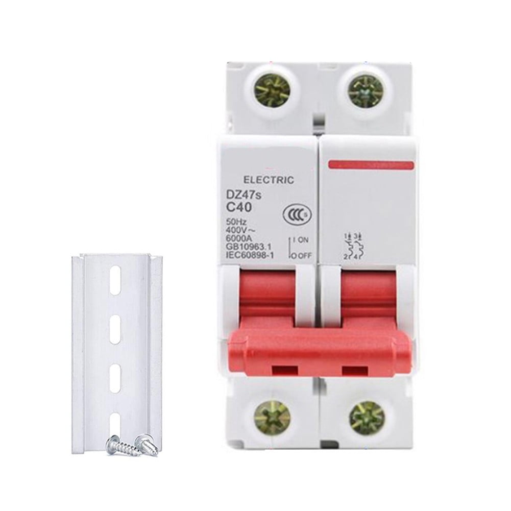 AC Miniature Circuit Breaker 2P DIN Rail Mount Circuit Breaker AC ...