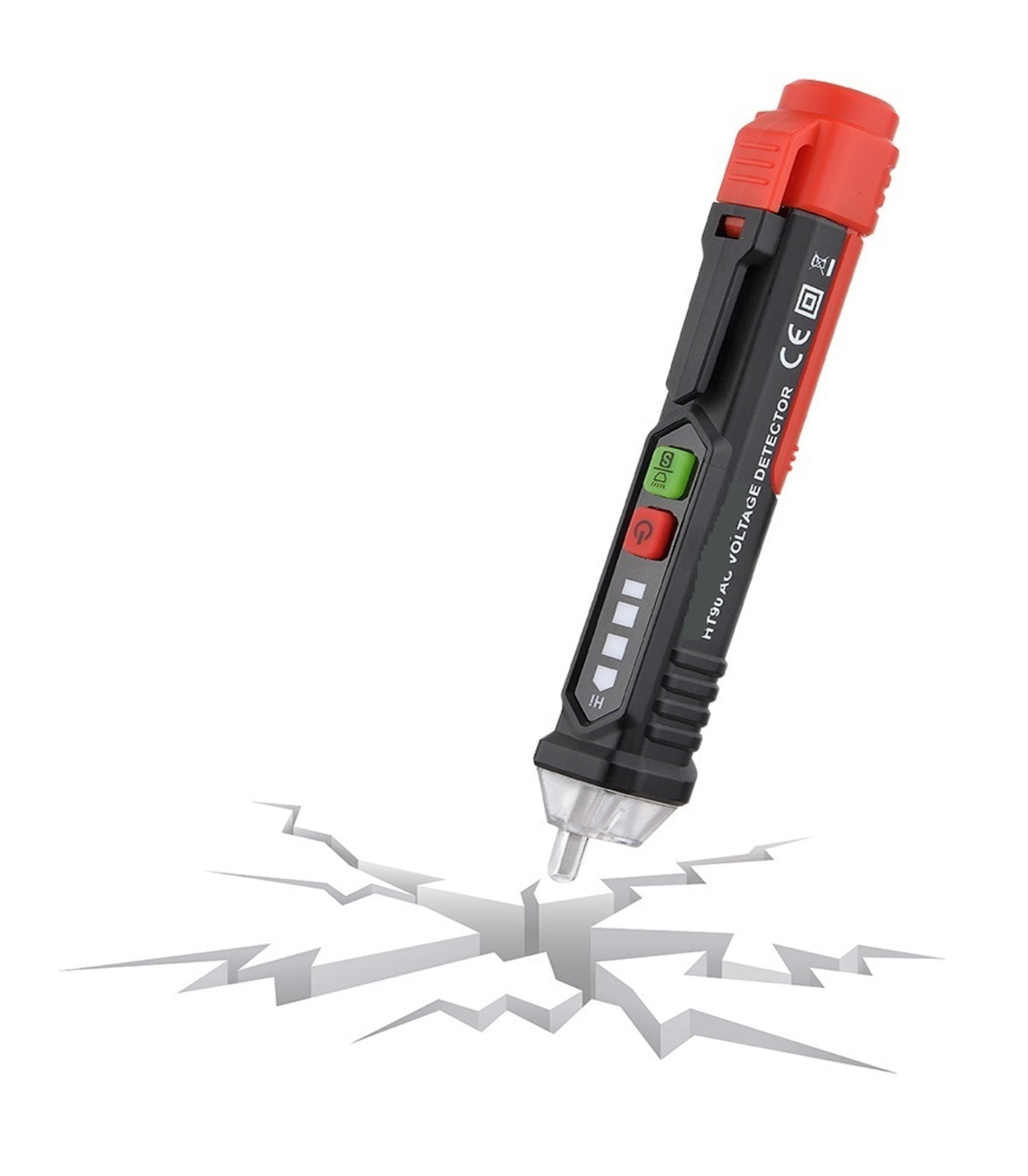 AC Non-Contact Electrical Voltage Detector Pen Phase Rotation Pen Wire ...