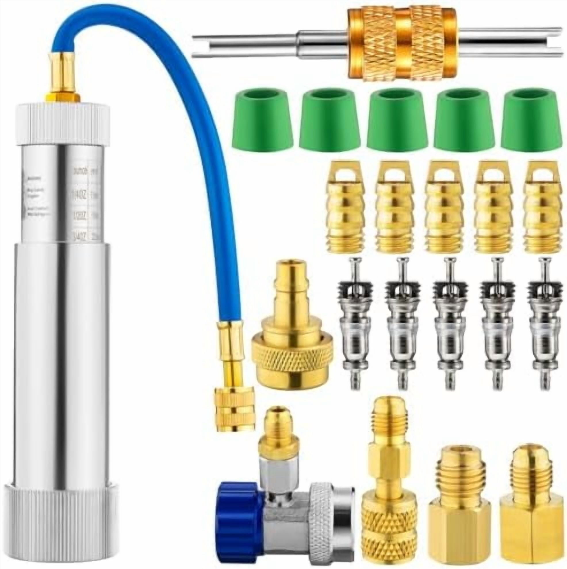 AC Oil Dye Injector Kit Includes A/C Oil and Dye Injector Backflow ...