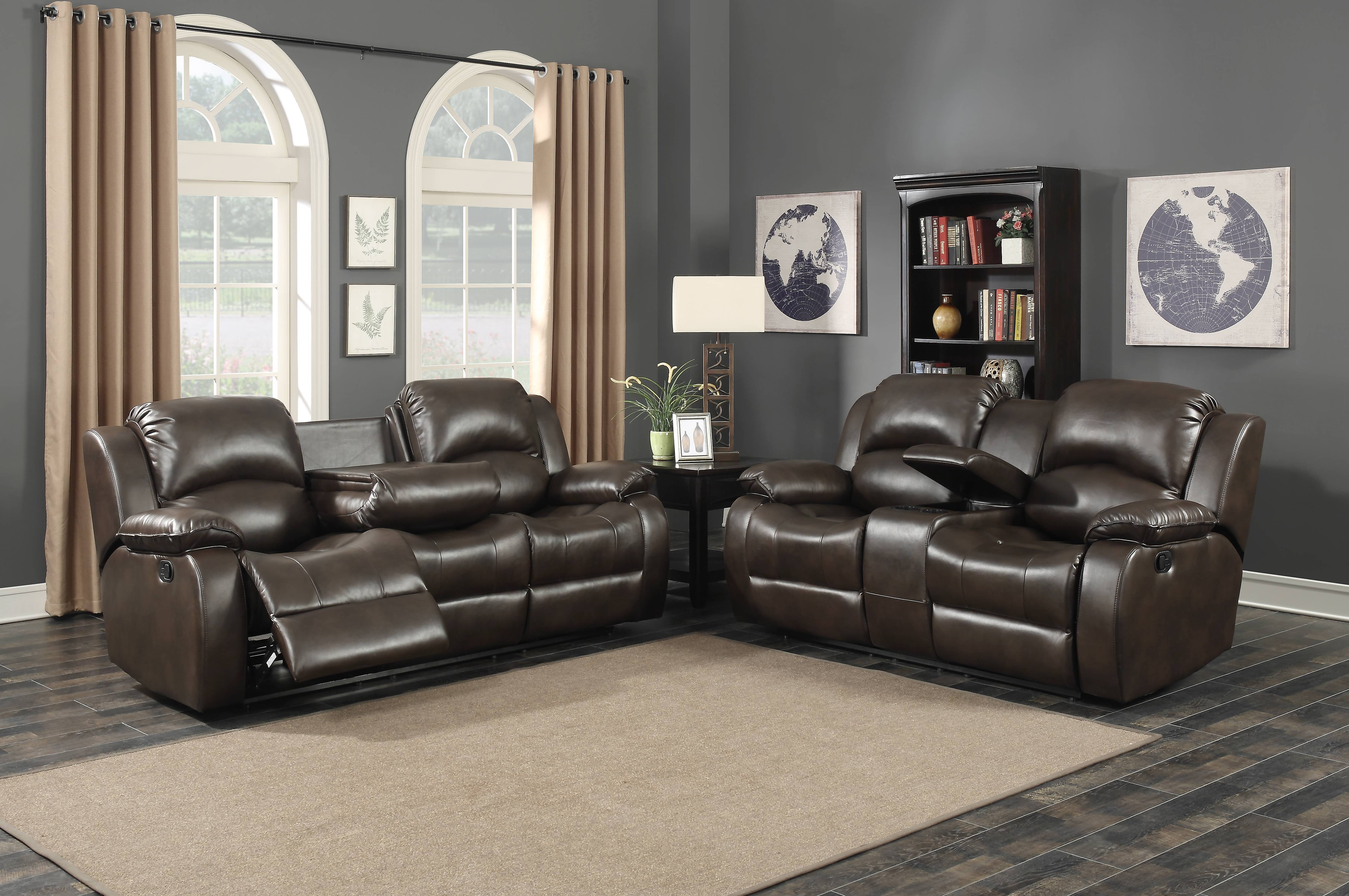 AC Pacific Samara Collection Modern Upholstered 2-Piece Living Room Set ...