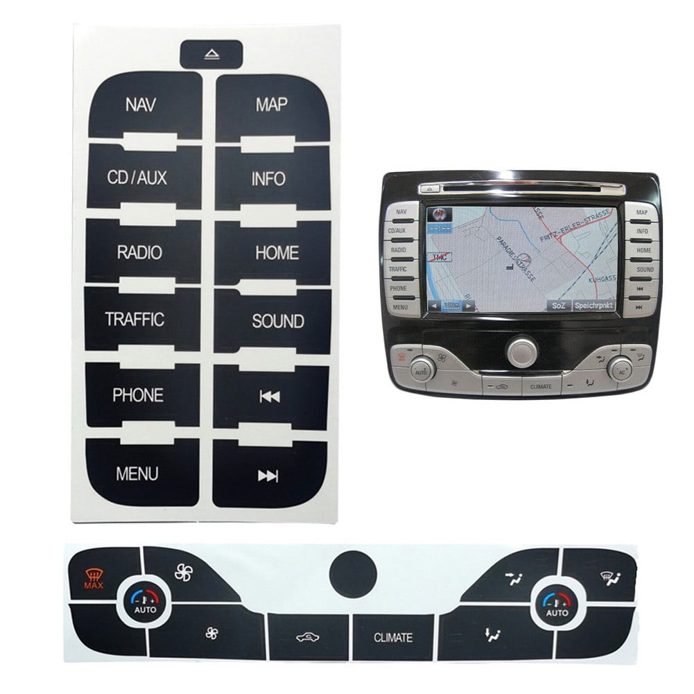 AC Panel Decals & Radio Button Repair Decal Set AC Controls AC Dash ...