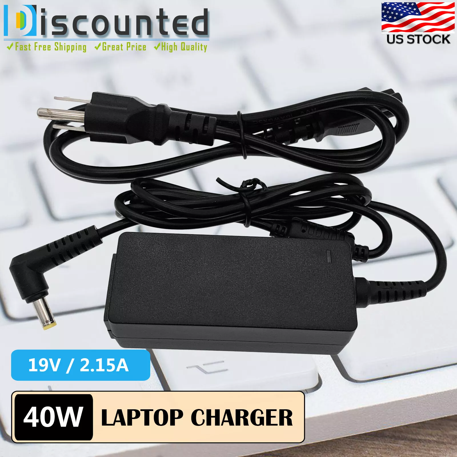 AC Power Adapter Charger For Acer Aspire E5-411 E5-421 E5-471 E5-511 ...