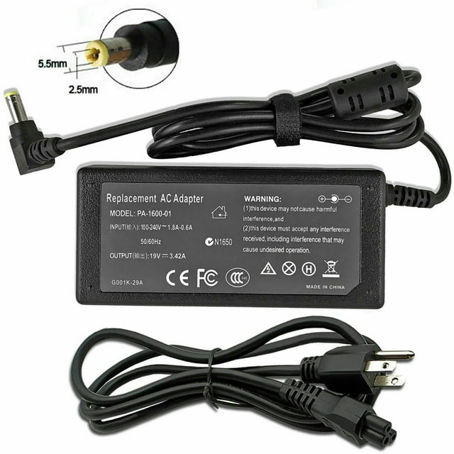 AC Power Supply Adapter Laptop Charger For Toshiba Satellite C55D-B5102 ...