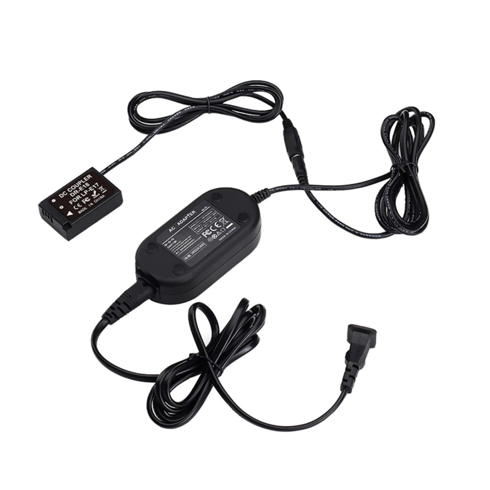 AC Power Supply Adapter for LP-E17 Dummy Battery DR-E18 Coupler Kit For ...