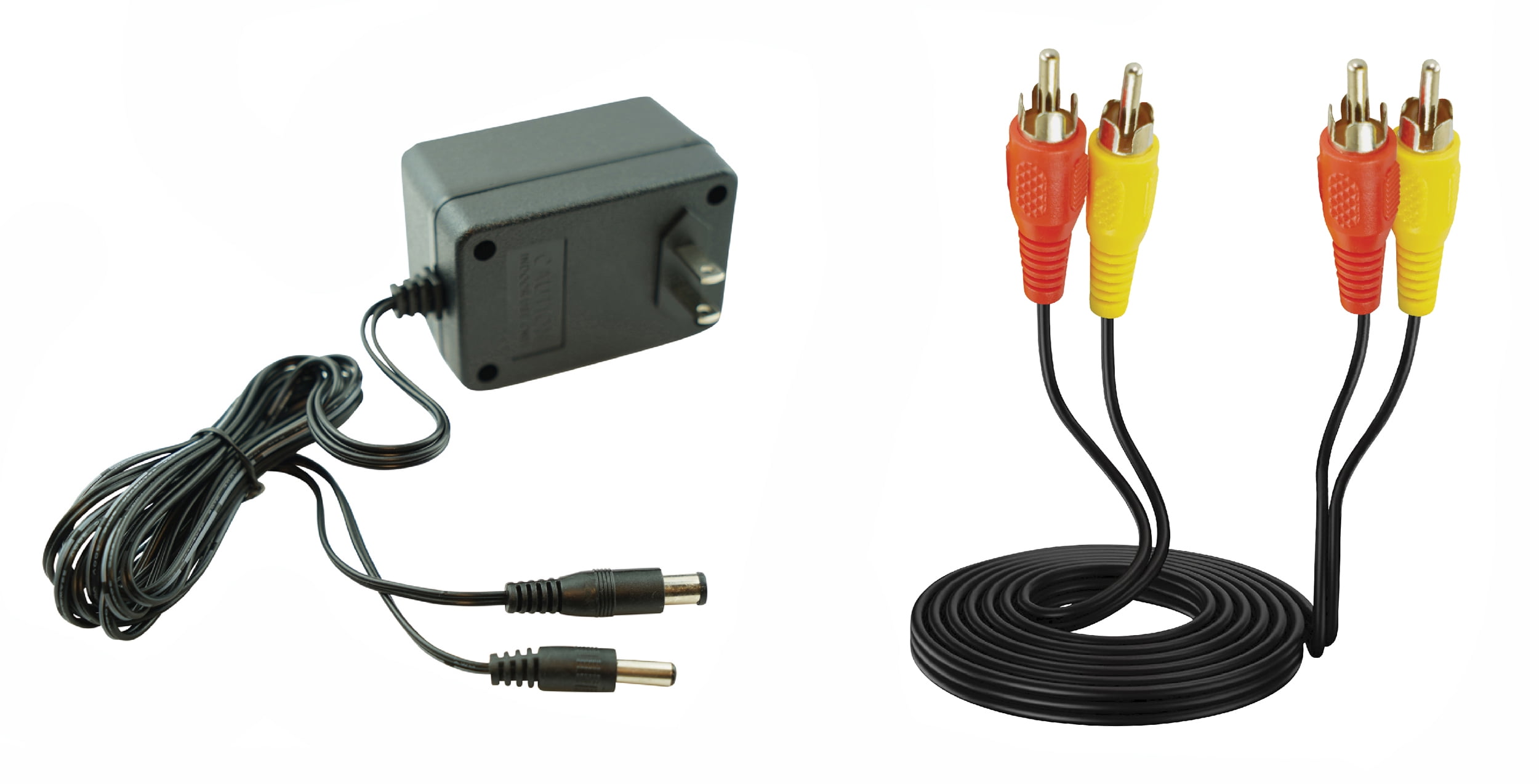 AC Power Supply Home Charger + Audio Video AV Cable RCA Adapter Cord To ...