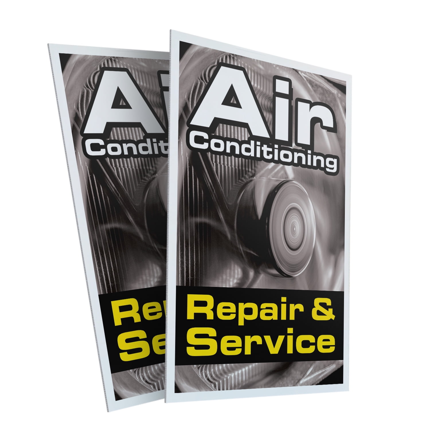 AC Repair & Service (2-Pack) 24 Inch x 36 Inch Plastic Signs | Sign ...
