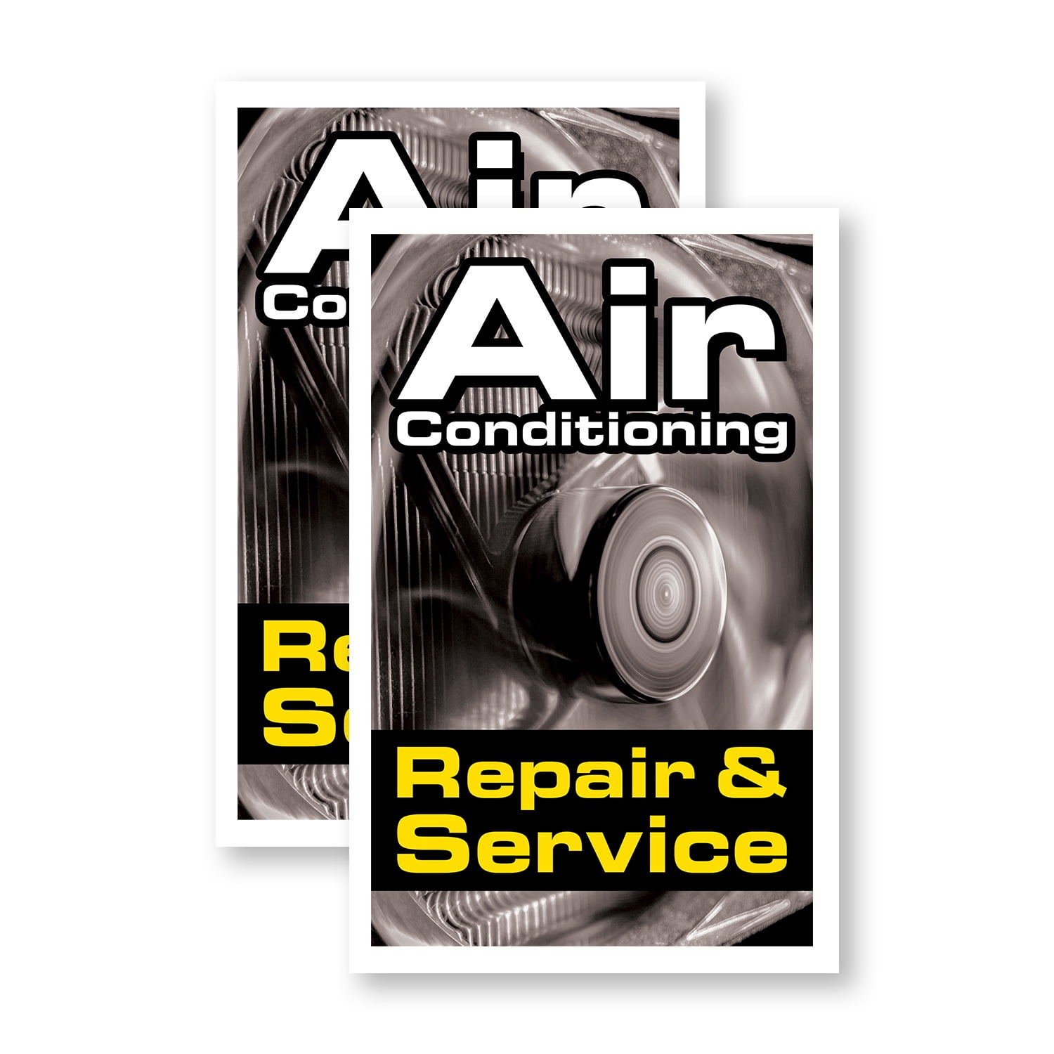 AC Repair & Service (2-Pack) 24 Inch x 36 Inch Vinyl Decals | Sign ...