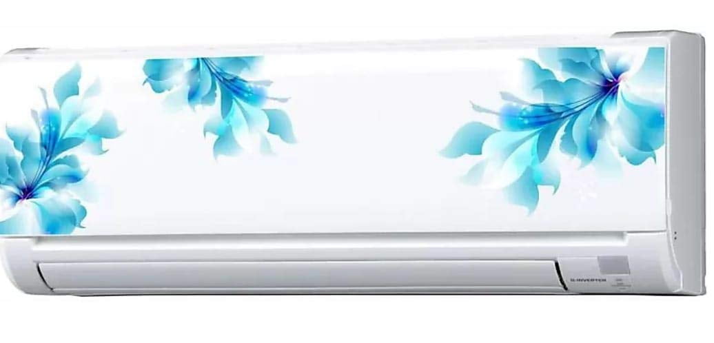 AC Sticker Flower Decorative Air Conditioner PVC Floral Sticker for ...