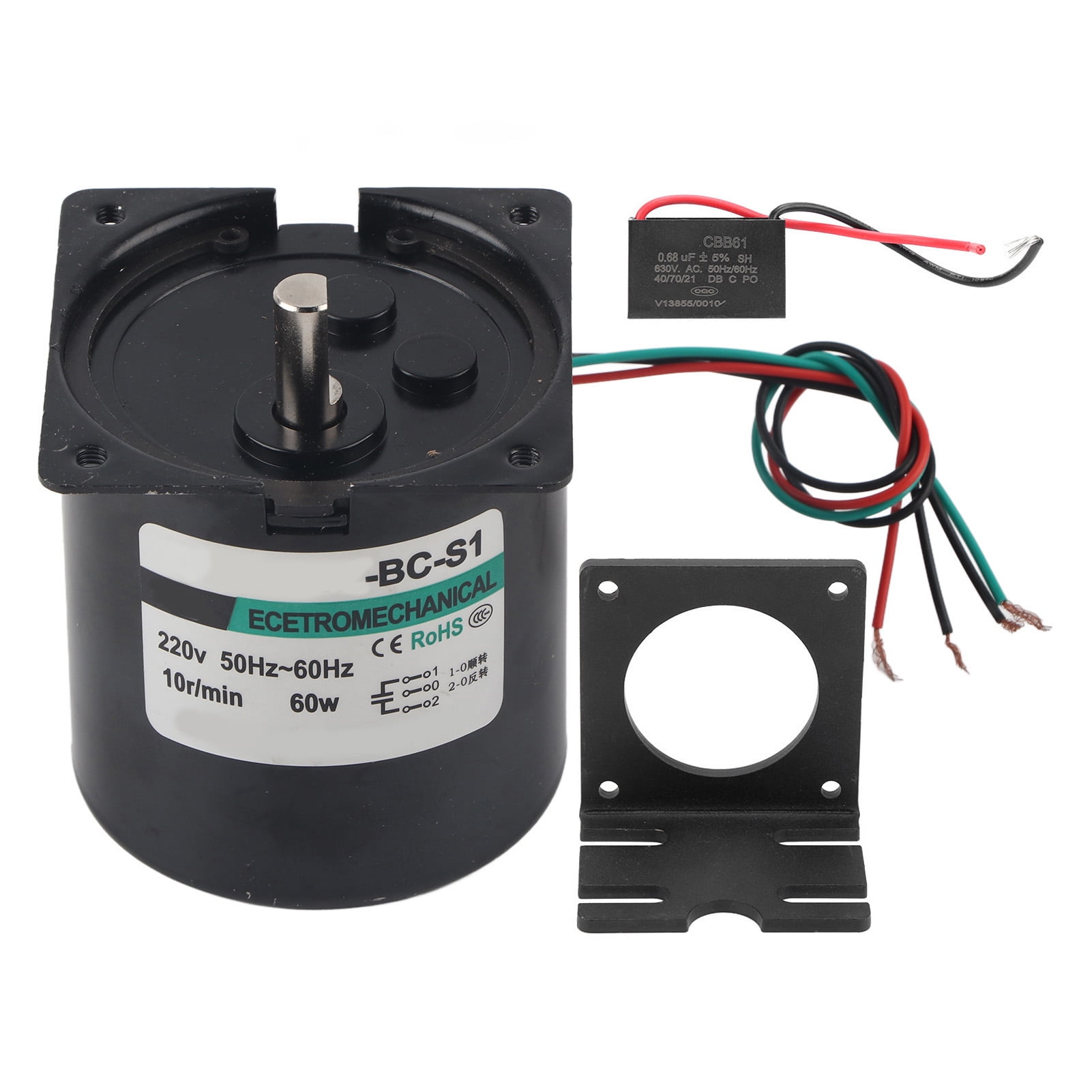 AC Synchronous Motor CW/CCW Permanent Magnet Large Torsion 60W for CNC ...