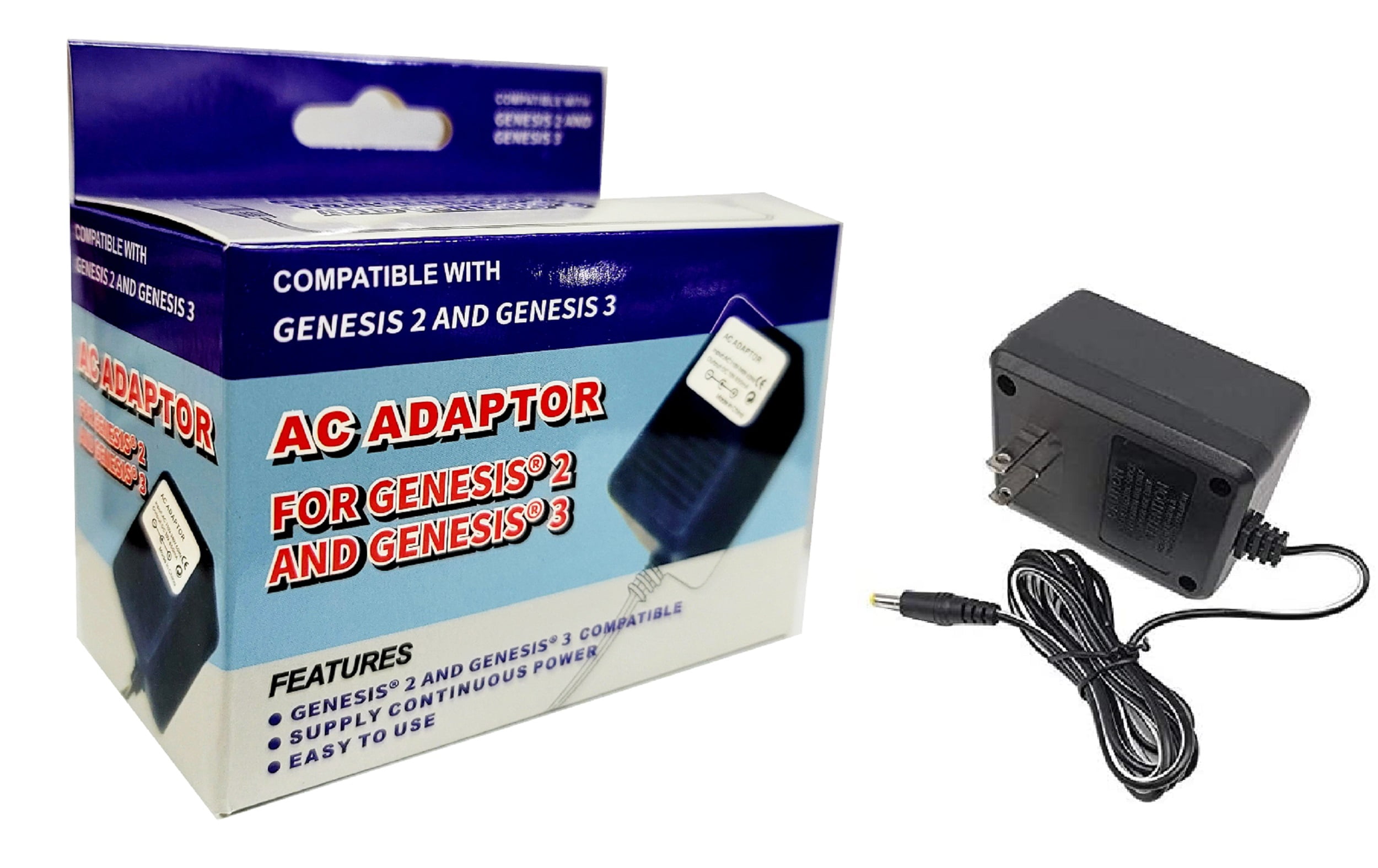 AC TO DC Adapter For Sega GENESIS Model 2 Model 3 Nomad 32X, Game Gear ...