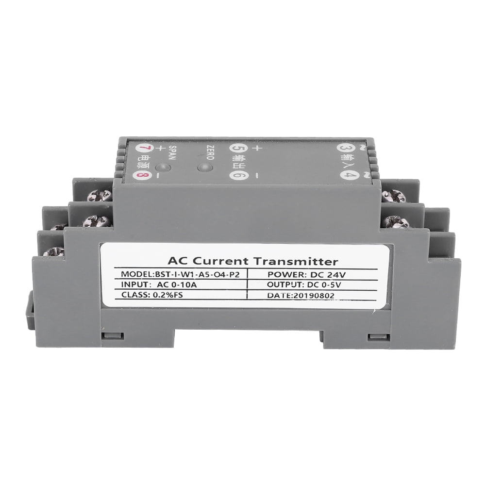 AC Transmitter Current Transducer DC 24V Power Supply Anti Interference ...