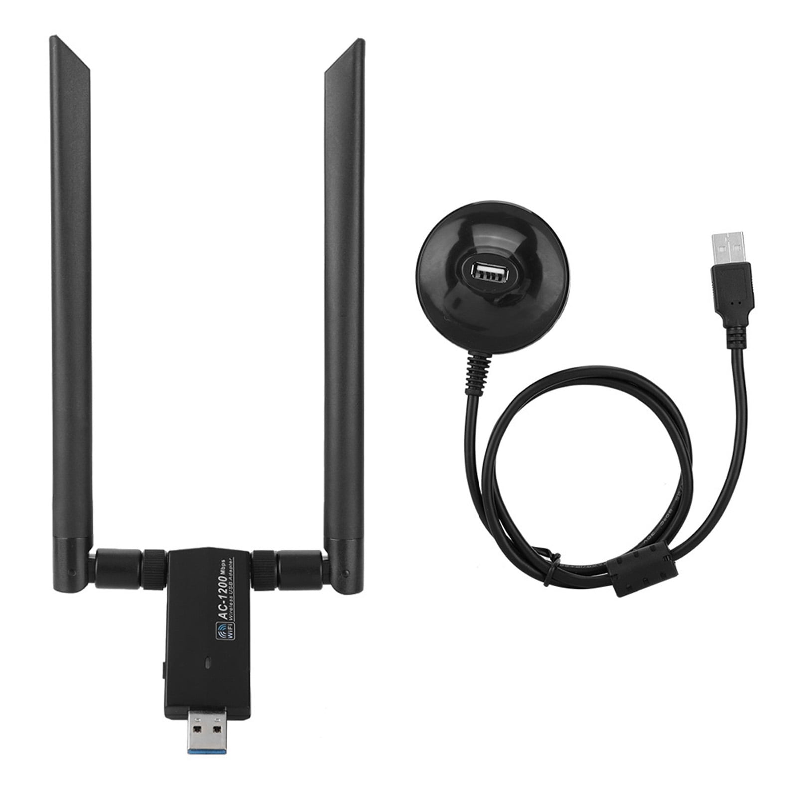 AC USB 5.8G Dualband Wifi Dongle Adapter Wireless Network Card - Walmart.com