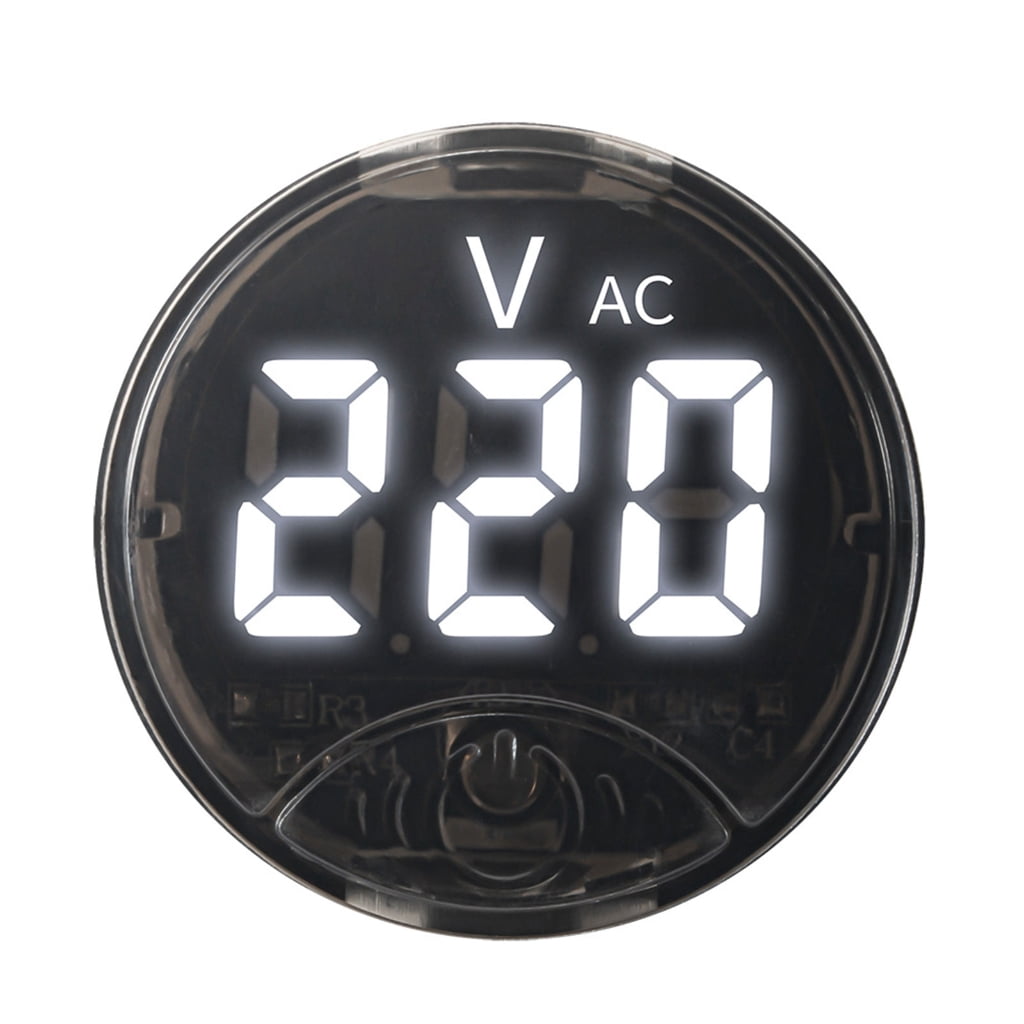 AC Voltage Meter 50 to 265V with Reverse Polarity Protections & Clear ...