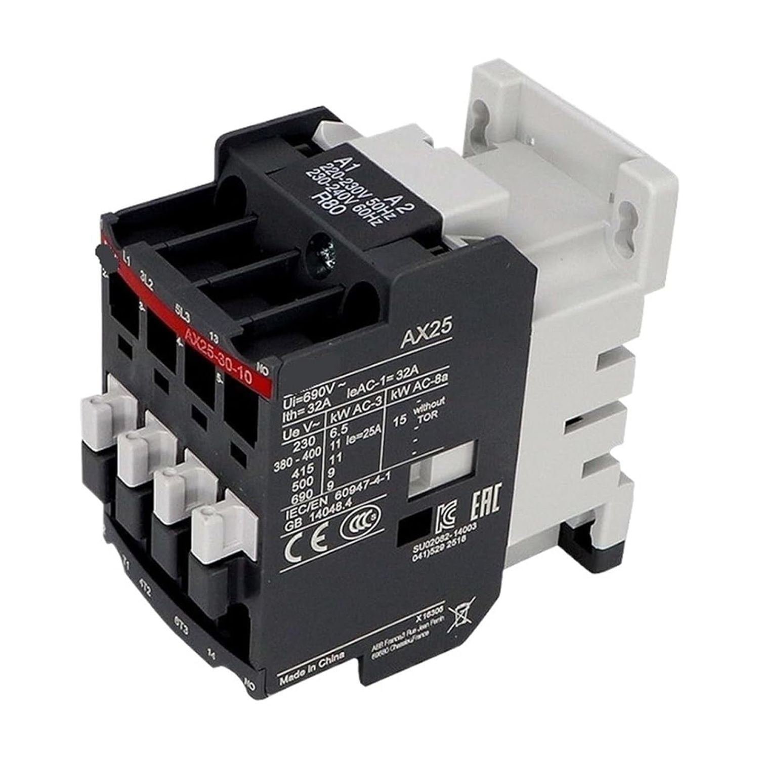 AC contactor AX25-30-01/AX25-30-10 Optional Voltage 24V-415V in Stock ...