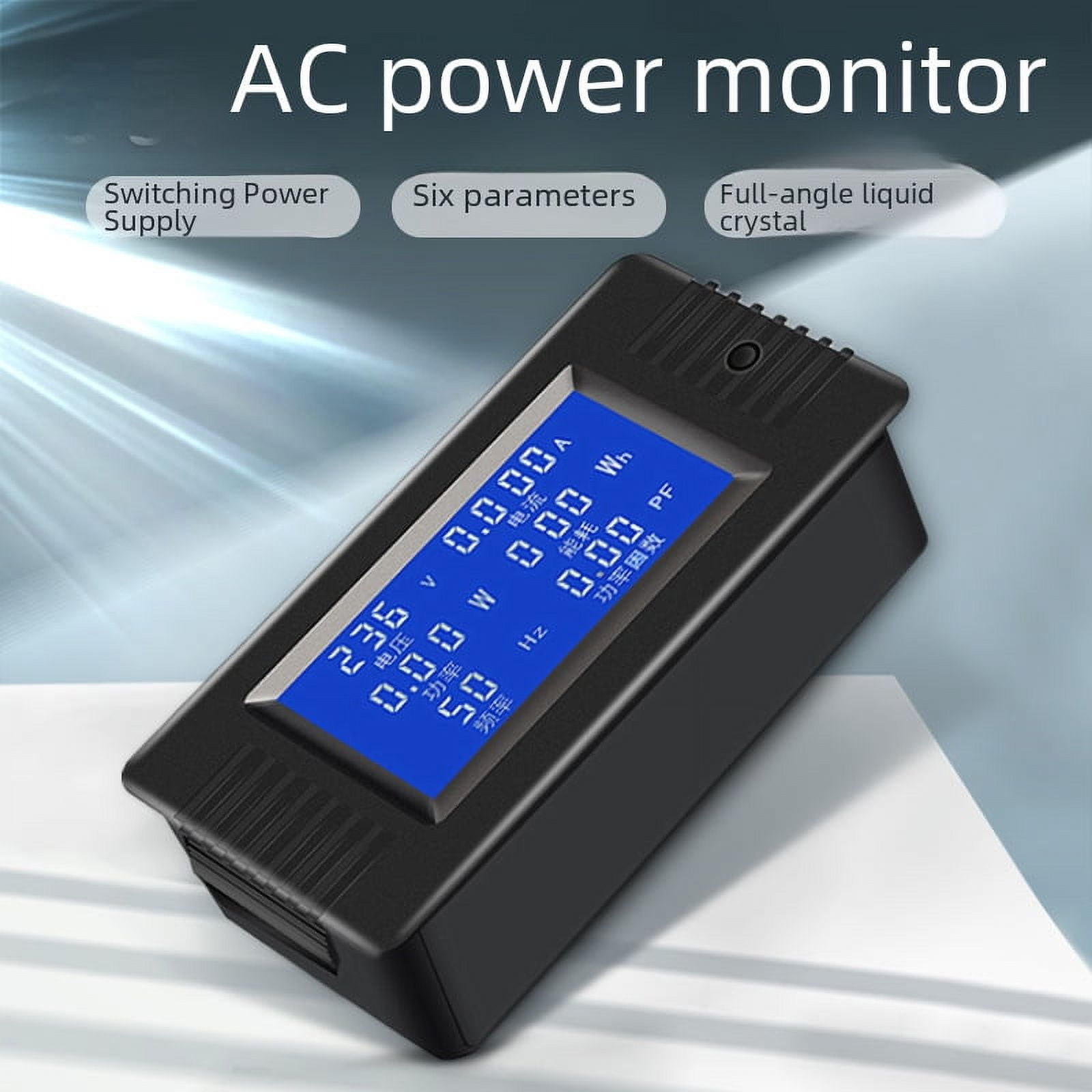 Ac Digital Display Multi Function Power Detector Voltage Current Power