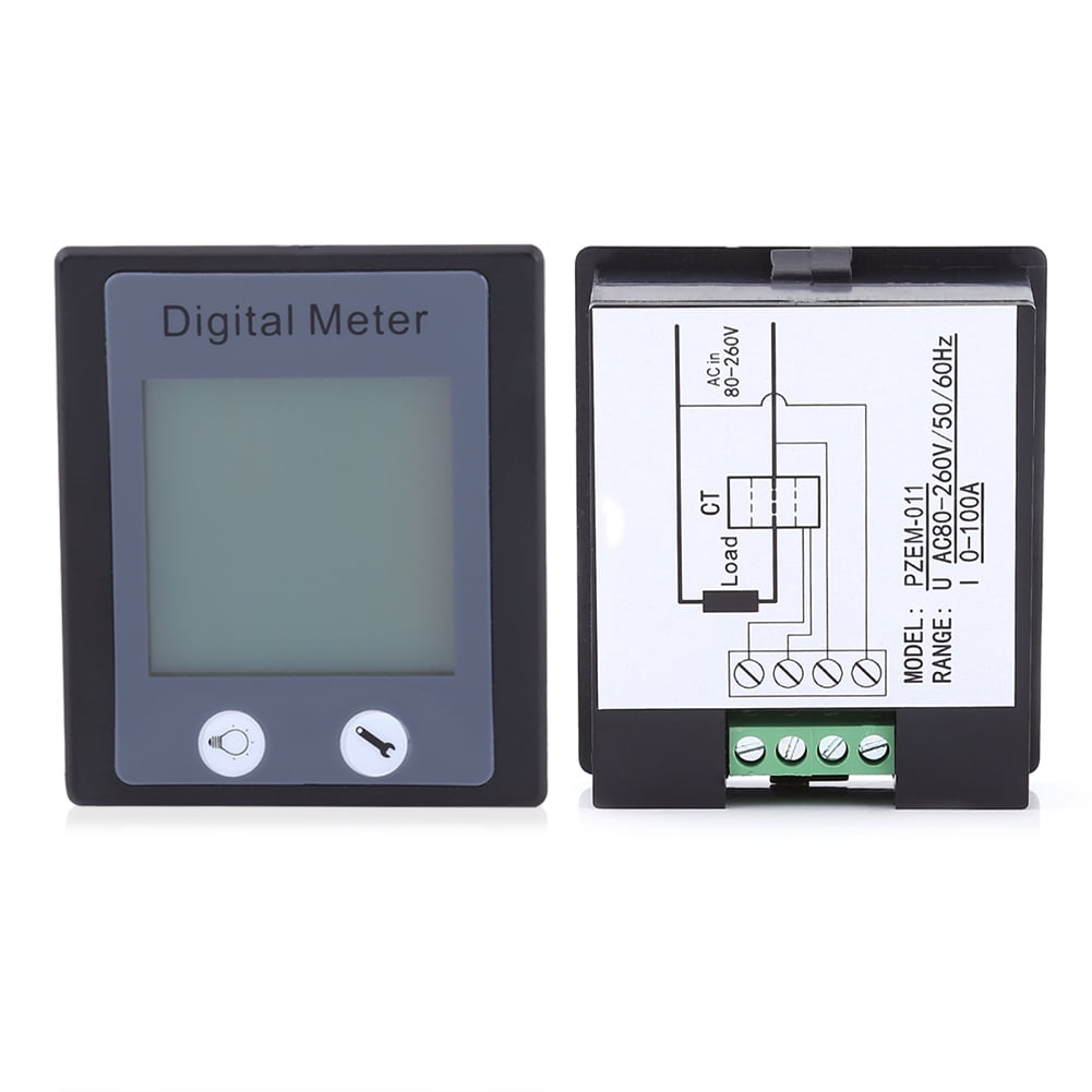 AC multi-function meter, AC multimeter 80-260V AC 100A digital monitoring multimeter ammeter ...