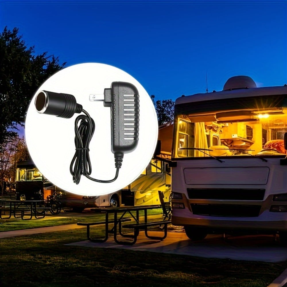 AC to DC Converter 12V 2A 24W Car Cigarette Lighter Socket 110-240V to ...