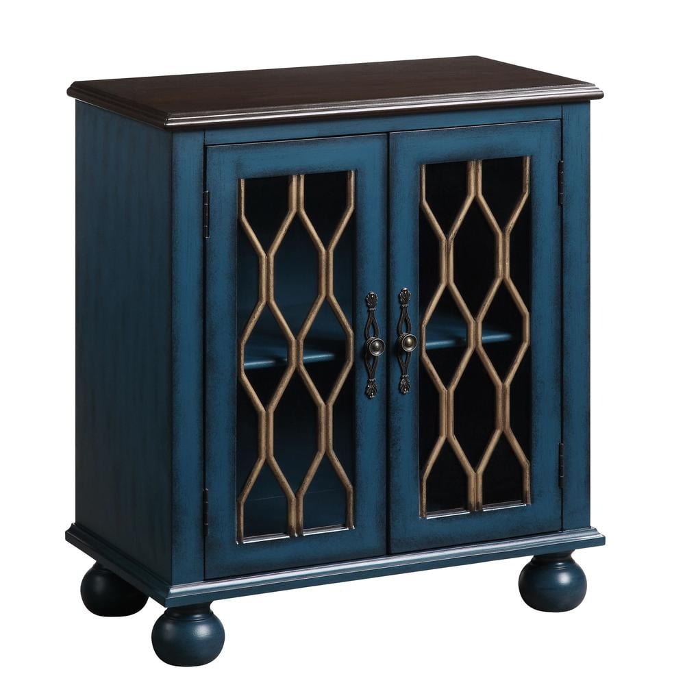 AC00195 - Console Table, Antique Blue Finish - Lassie - Walmart.com