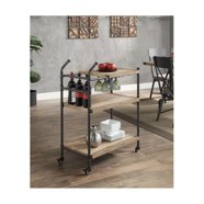 Rubbermaid Commercial Executive Service Cart, Three-Shelf, 20.33w x 38 ...