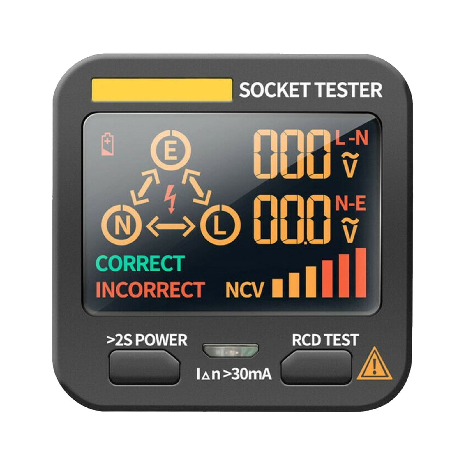 AC11 Smart Socket Tester Digital Display Socket Tester Voltage Test ...