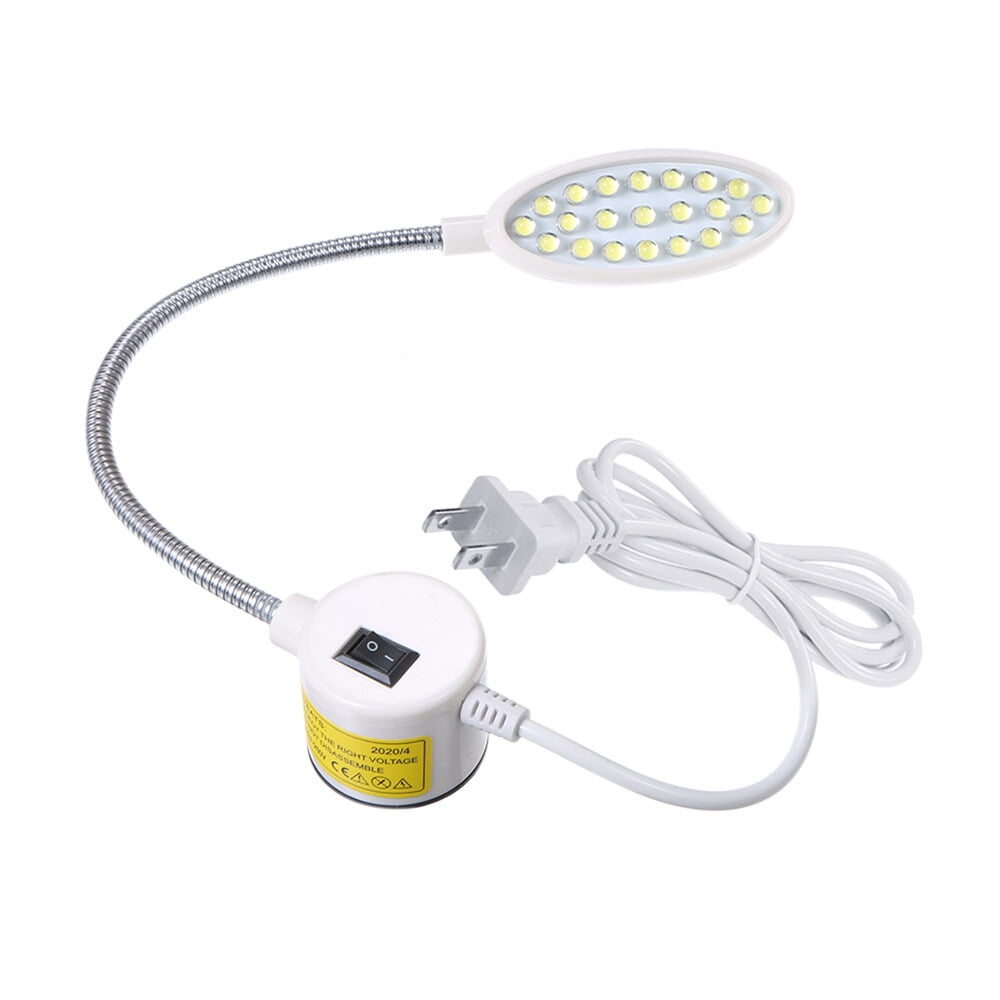 AC110-250V 1W 21LEDs Sewing Machine Light Lamp Rotatable Knob Dimmable ...