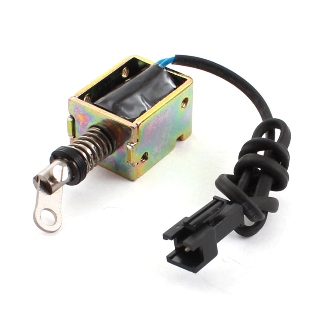 AC110V 3mm 500g Open Frame Pull Solenoid Electromagnet w Male SM 2Pin ...