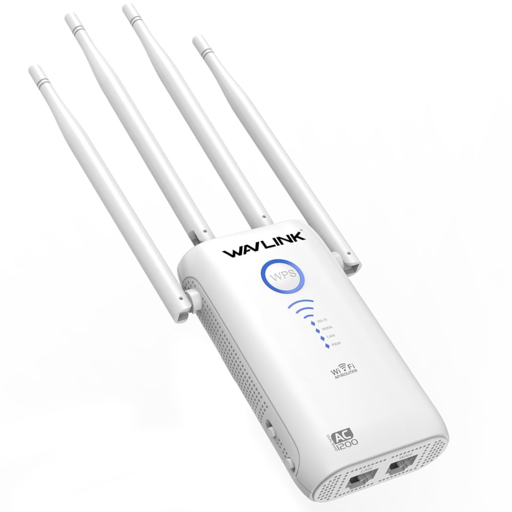 AC1200 WiFi Range Extender, Dual Band WiFi 5 Repeater with Gigabit WAN ...