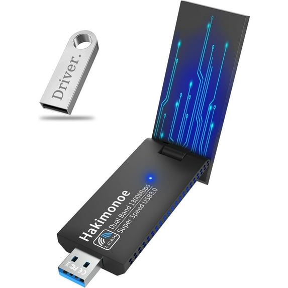 AC1300 USB 3.0 WiFi Adapter for PC, Super-Fast Wireless Network Card ...