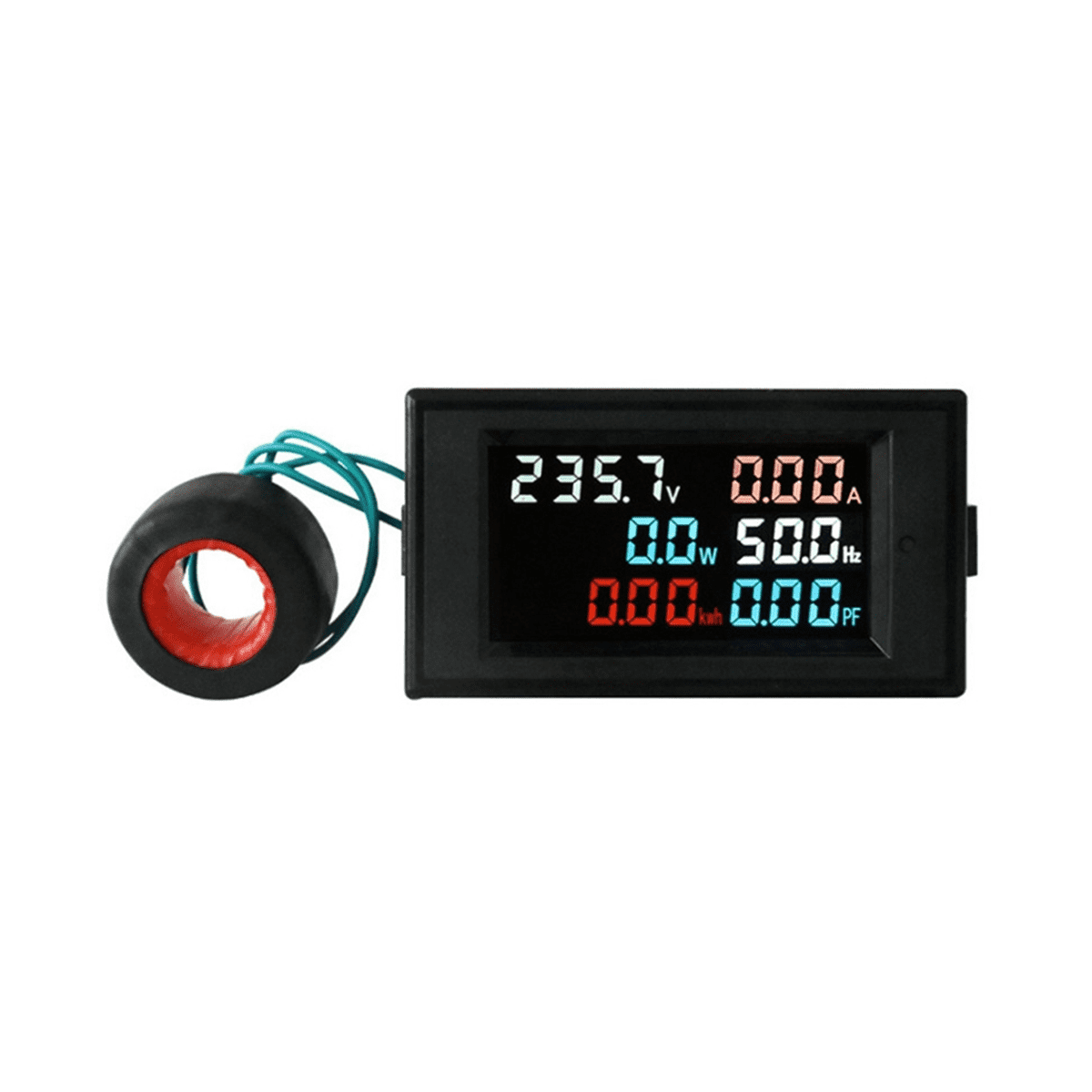 AC200-450V 100A LCD Digital Panel Wattmeter Meter Voltage Voltmeter ...