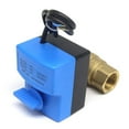 AC220V 2 Way 3 Wires Electric Actuator Ball Valve,Cold&hot Water Vapor/heat Motorized Ball Valve ...