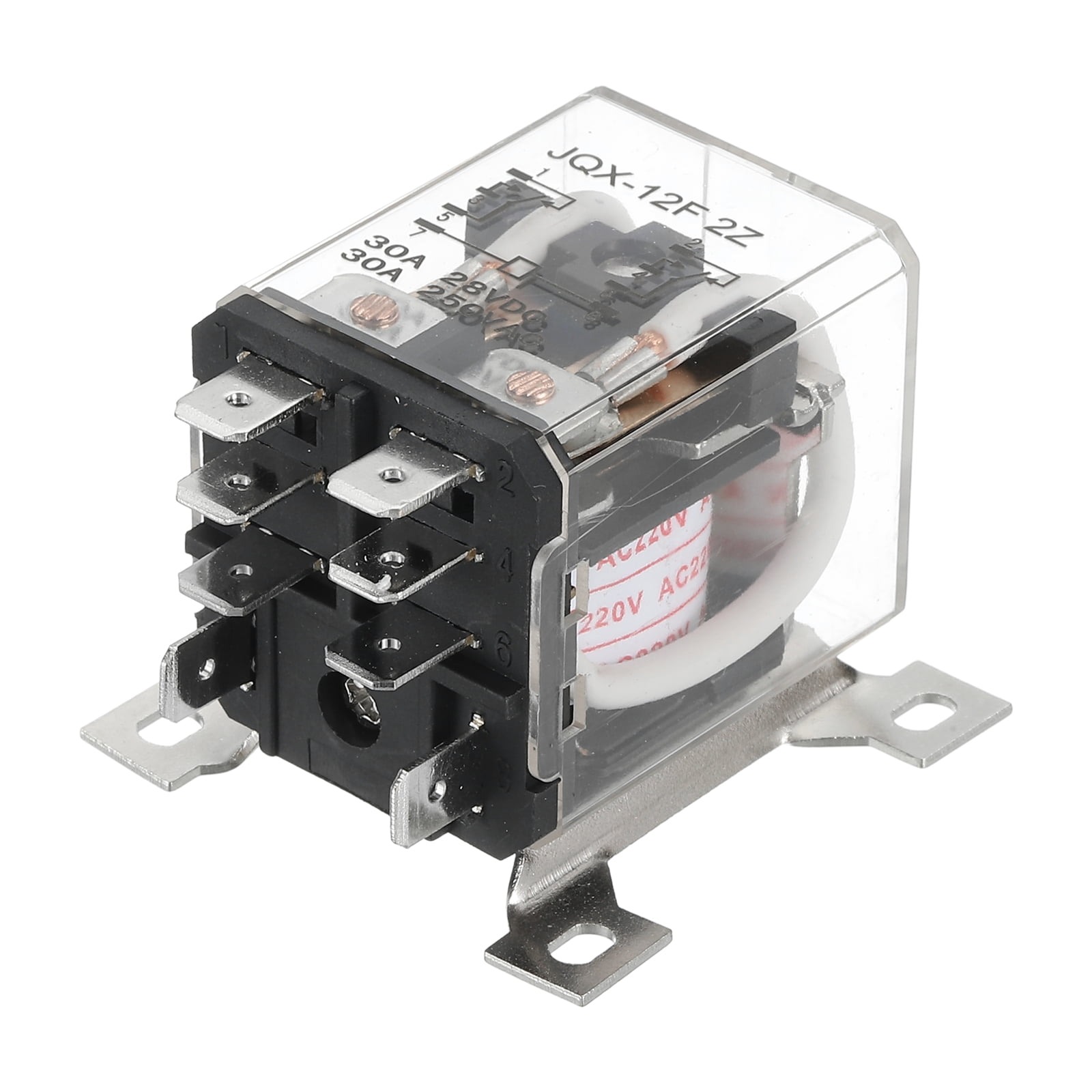 AC220V 30A Electromagnetic Relay, High Power Relay DPDT 2NO 2NC 8 ...