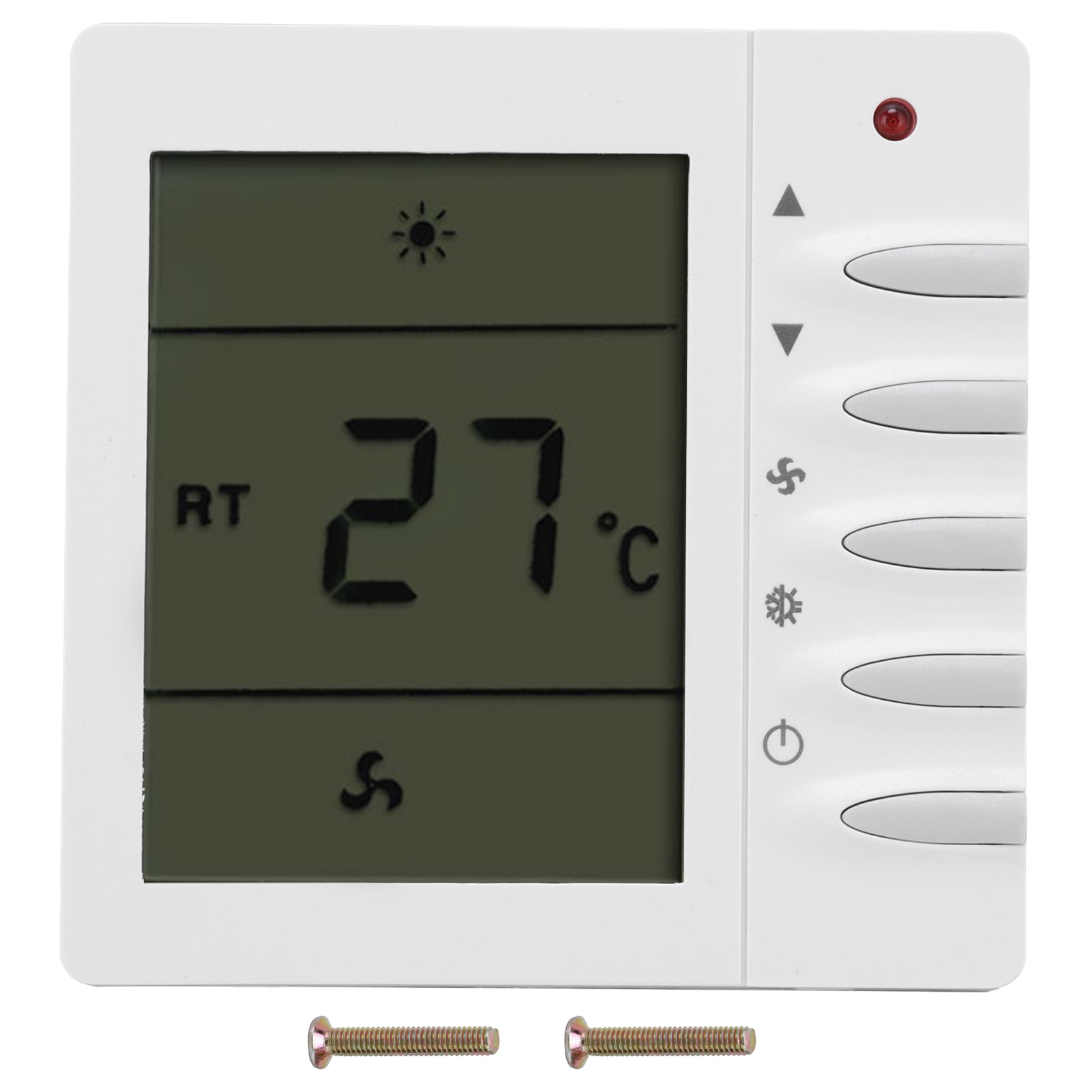 AC220V Central Air Conditioning Fan LCD Thermostat Control - Air Temp ...
