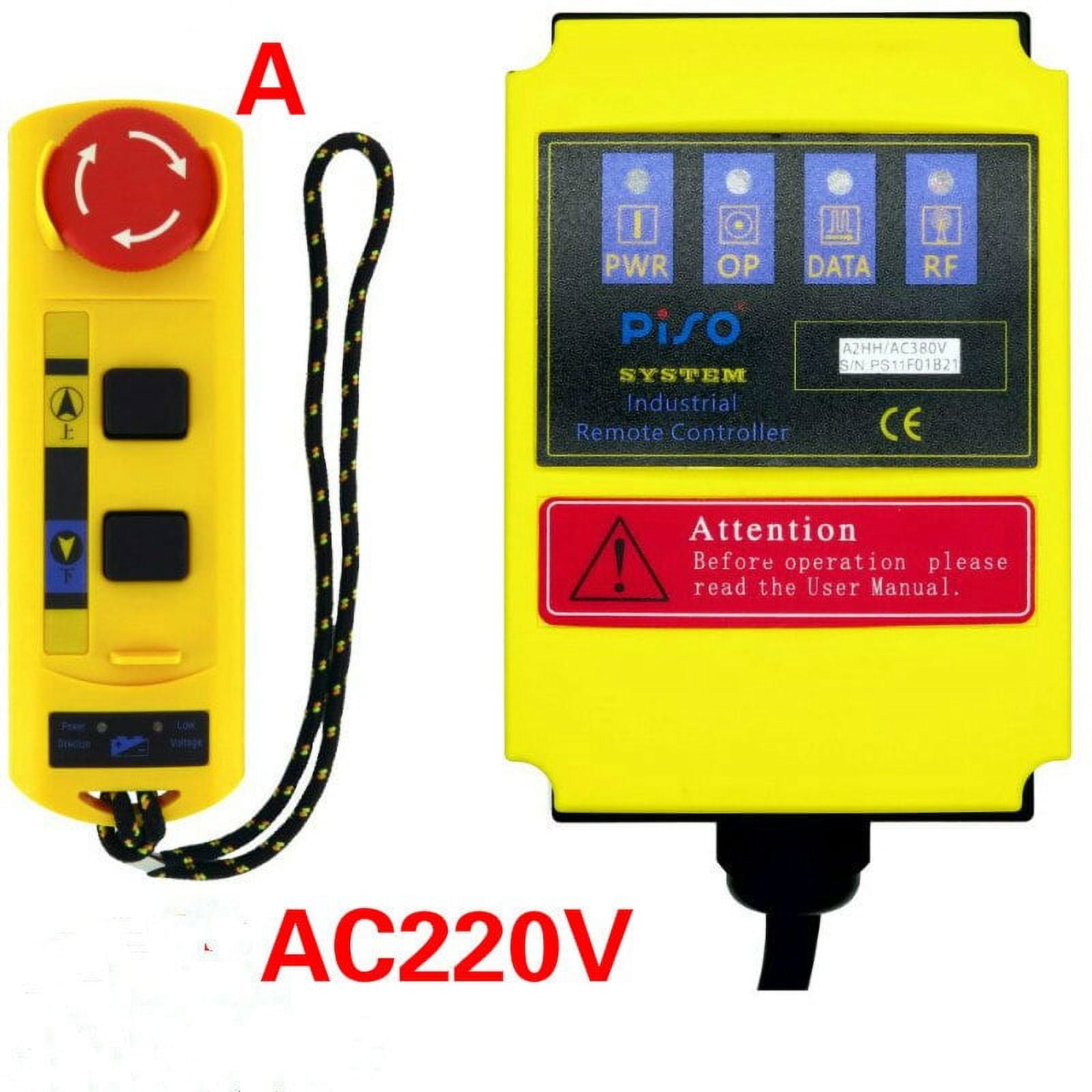 AC220v 380v Electric hoist Direct control industrial remote control ...