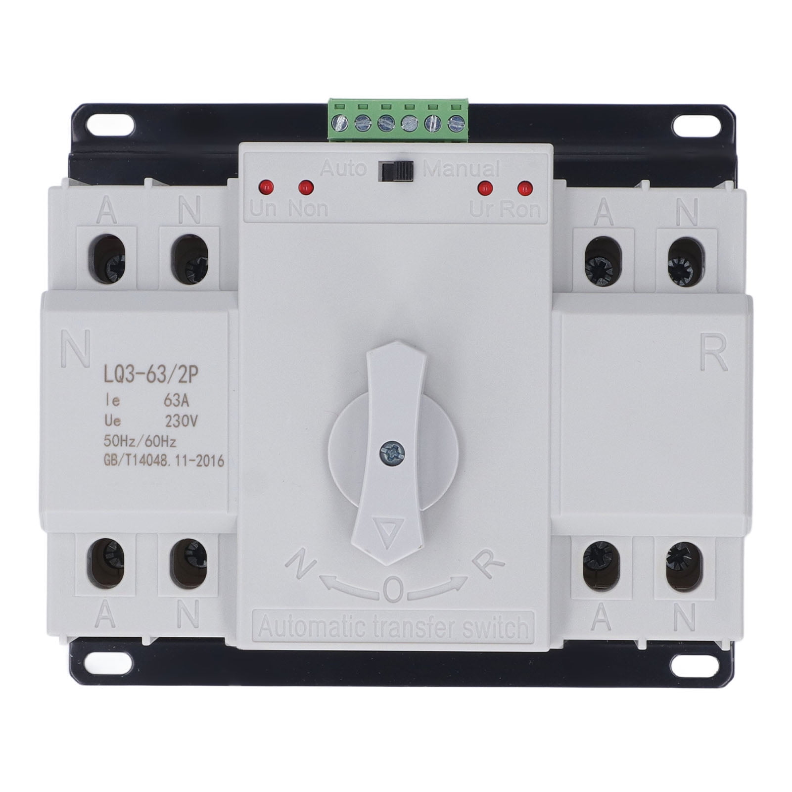 AC230V 63A 2P Automatic Transfer Switch Dual Power Changeover Switch for Electrical Equipments ...