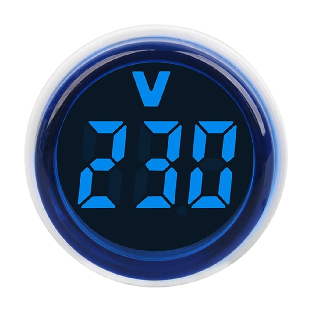 AC230V Digital voltages Meter Round voltages Tester with LED Display ...