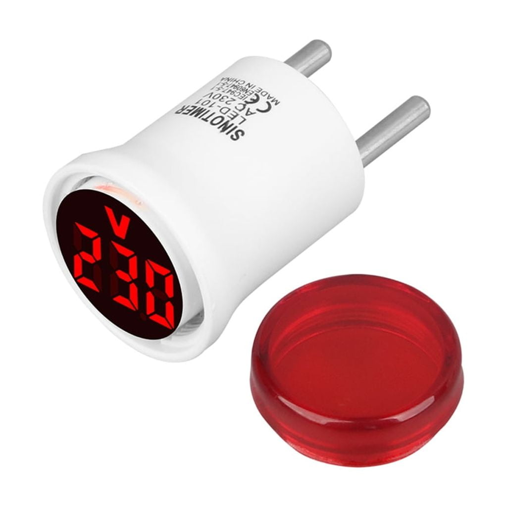 AC230V Digital voltages Meter Round voltages Tester with LED Display ...