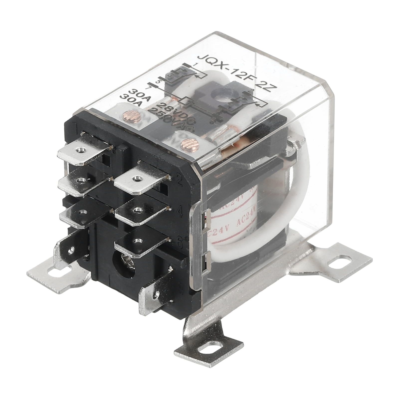 AC24V 30A Electromagnetic Relay, High Power Relay DPDT 2NO 2NC 8 ...